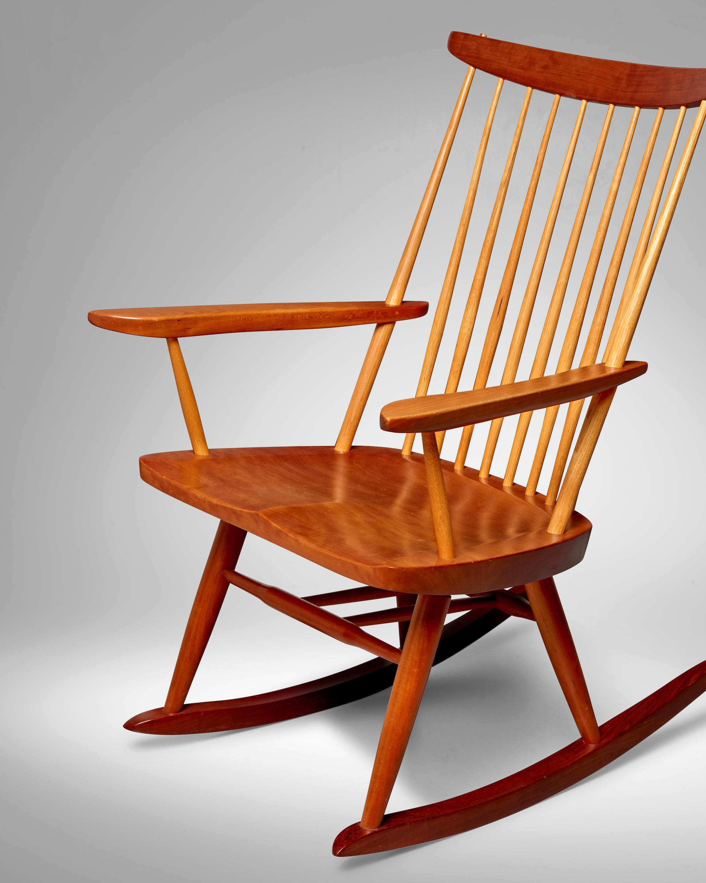 George Nakashima | 'New Chair Rocker with Arms' (1987) | MutualArt