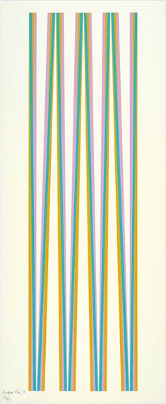 Bridget Riley | Untitled [Elongated Triangles 4] (1971) | MutualArt