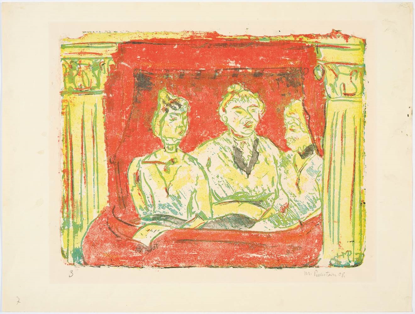 Max Pechstein | In der Loge (1908) | MutualArt