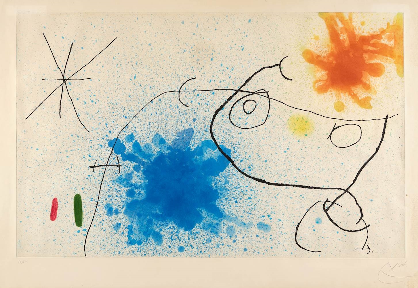 Joan Miró | Petite fille devant la mer (1967) | MutualArt