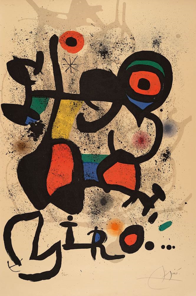 Joan Miró | Affiche pour l’exposition Joan Miro – das plastische Werk ...