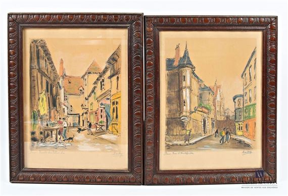 Barday | Paris, Ruelle des Patriarches Two color lithographs Titled and ...