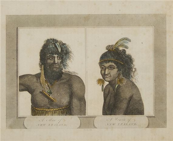 Jean Piron | Two Maori from Cape Maria van Diemen by Piron | MutualArt
