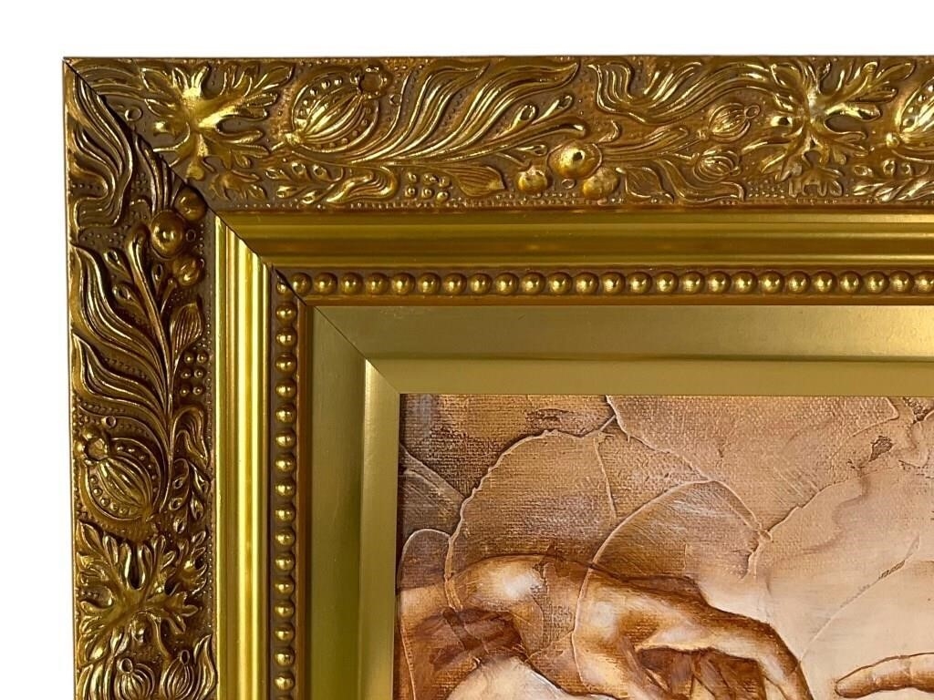 Y. Deric | Creation of Adam, Attributed Oil on Board | MutualArt