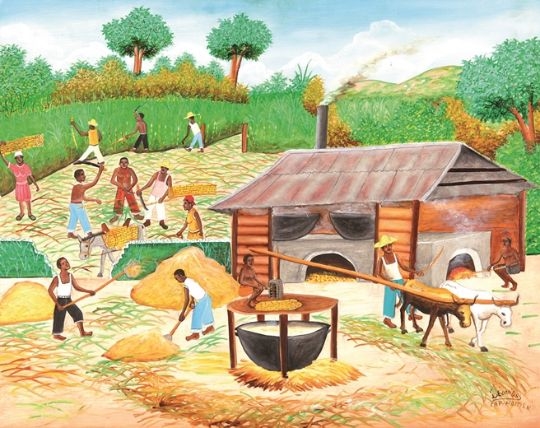 Rony Leonidas | A STREET MARKET IN HAIT | MutualArt