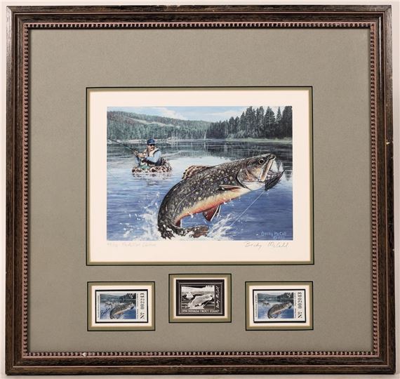 Becky Mccall | McCall Signed Print: Nevada Trout Stamps & Silver Ingot ...