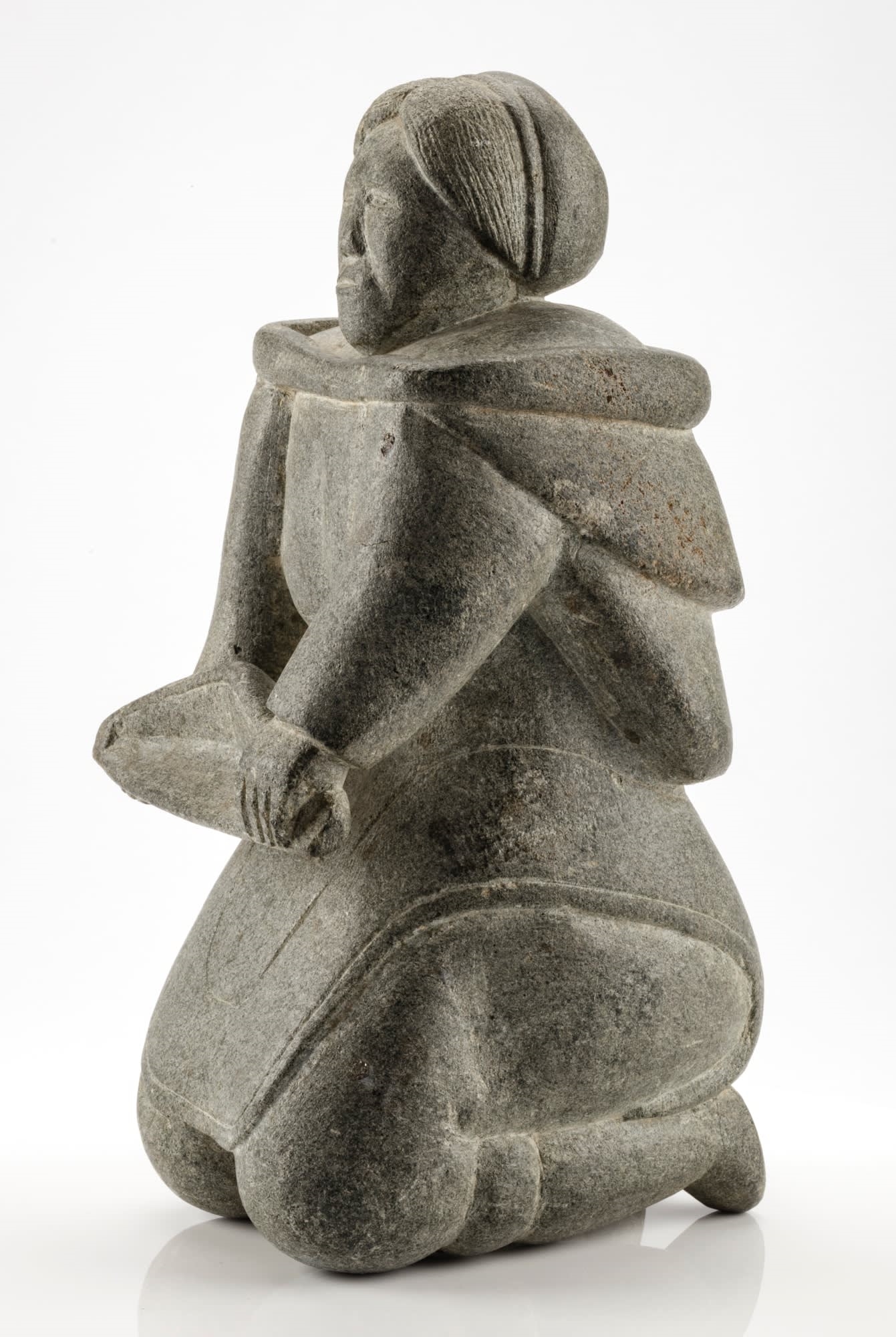 Annie Timangiak Papigatok | Kneeling Woman with Qulliq (Kudlik (Circa ...