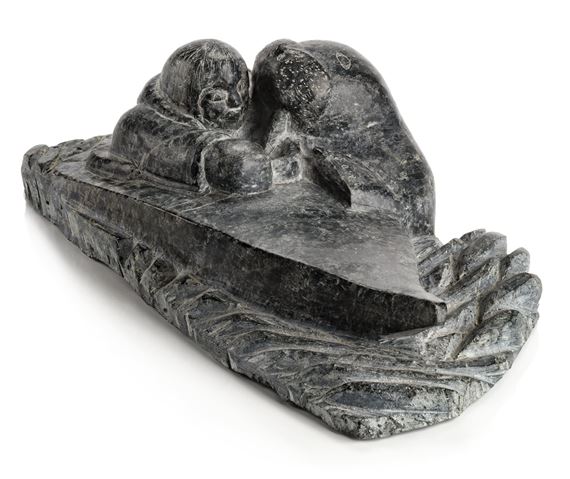 Alasua Amittu Davidialuk | Walrus Capsizing a Man in a Kayak (Late 1960s) | MutualArt