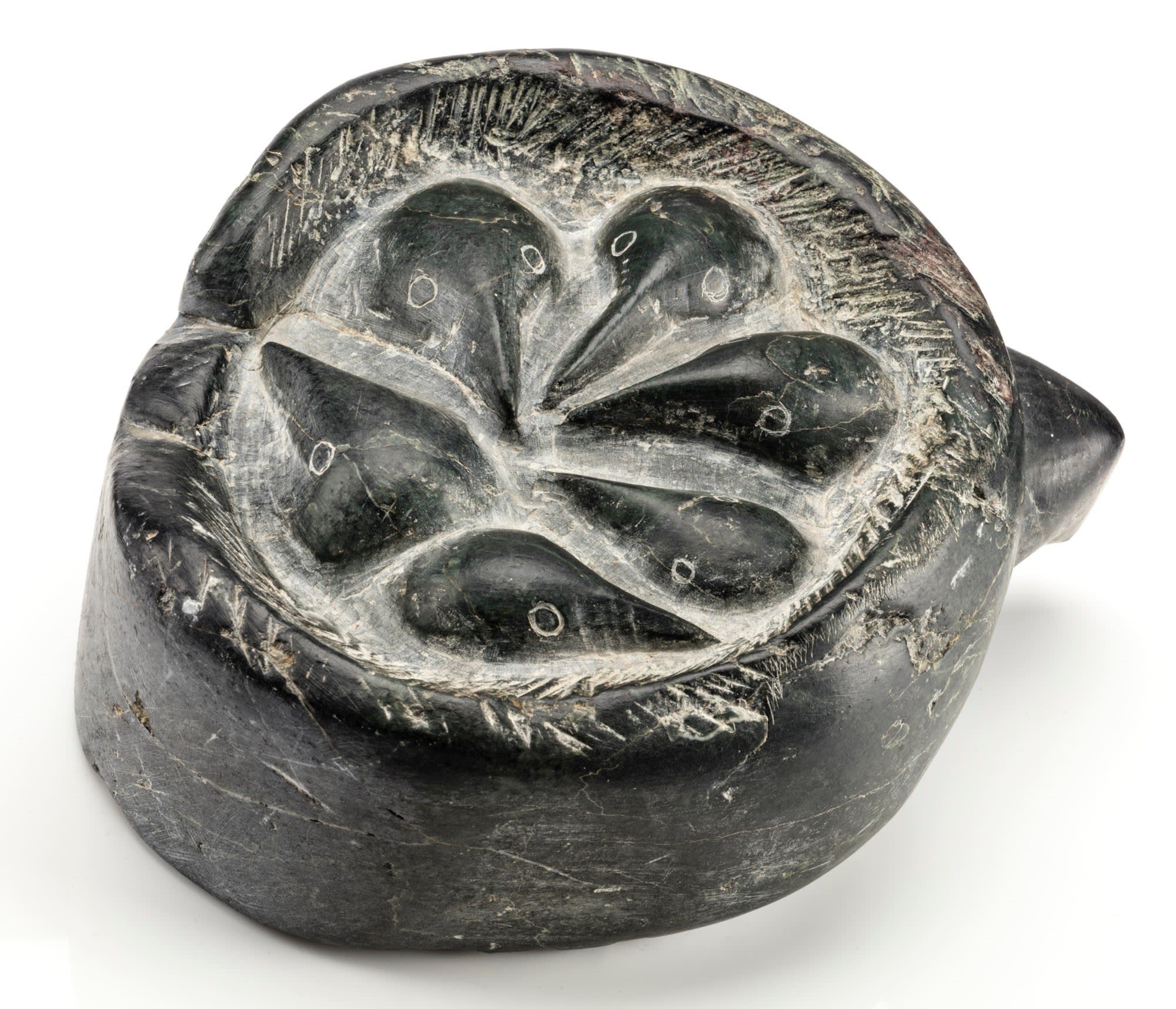 Miriam Marealik Qiyuk | Mother Bird with Nesting Fledglings (1974 ...