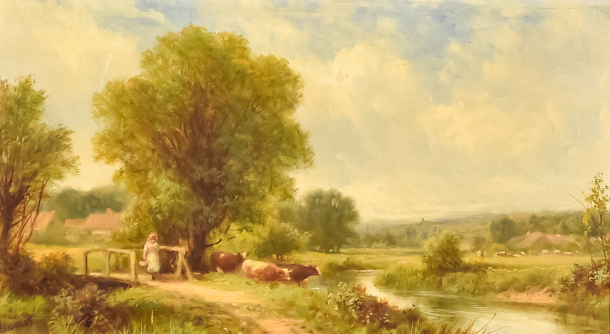 Henry Maidment | Henry Maidment (fl.1889-1914) - Oil painting - Rural ...