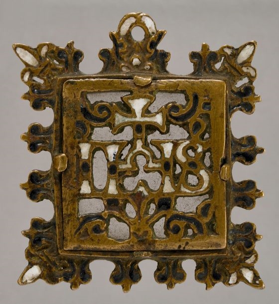 Spanish School, 17th Century | SPAIN Partially enameled bronze square ...