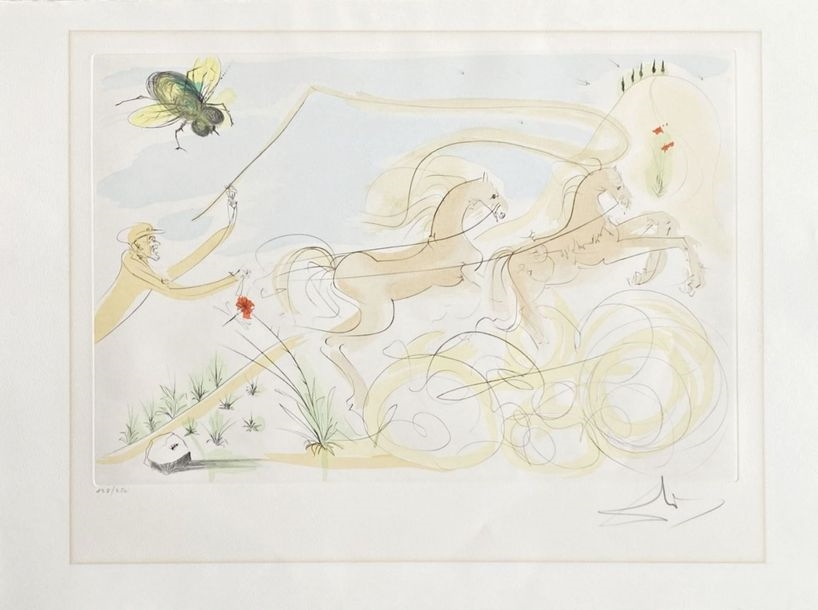Salvador Dalí | Salvador Dalí - The Tick and the Fly (1974) | MutualArt