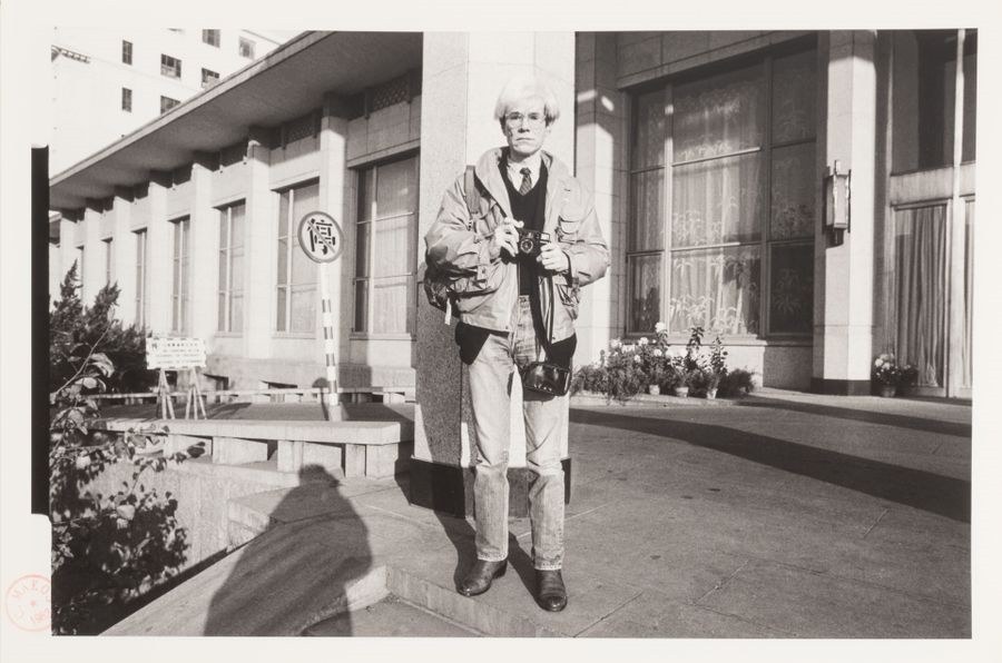 Christopher Makos | Andy Warhol in China, with camera (Circa 2000 ...