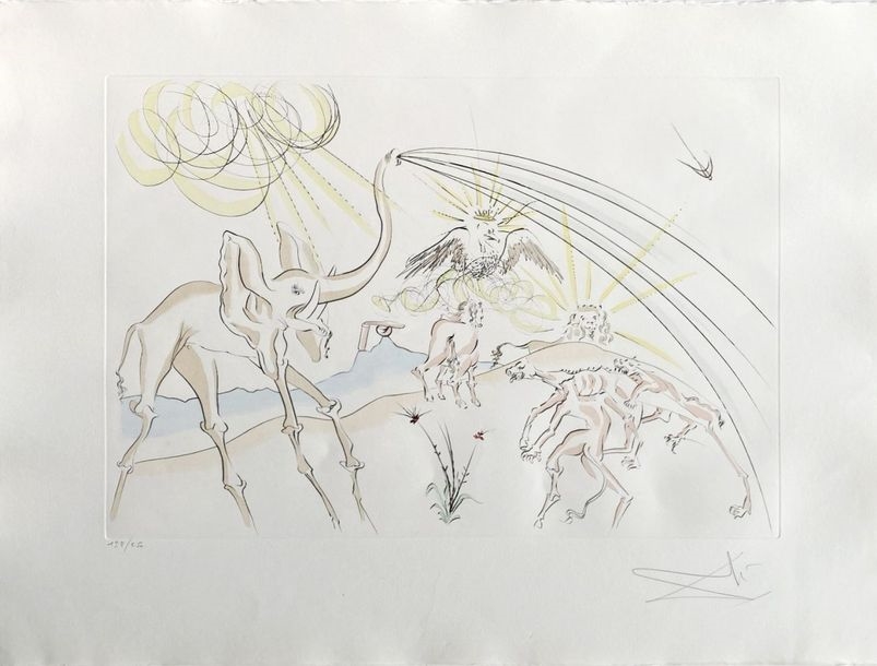 Salvador Dalí | Salvador Dalí - Animals Sick of the Plague (1974 ...