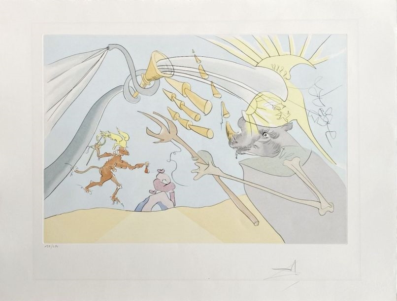 Salvador Dalí | Salvador Dalí - The Elephant and the Jupiter Monkey ...