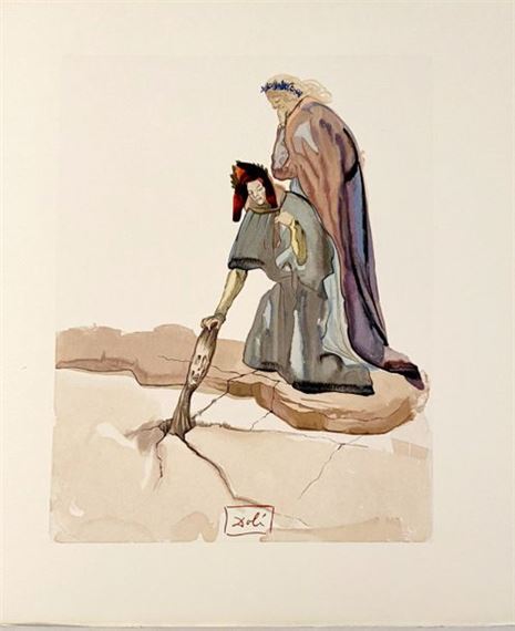 Salvador Dalí | Salvador Dali - The Divine Comedy - Hell 32 - Traitors ...