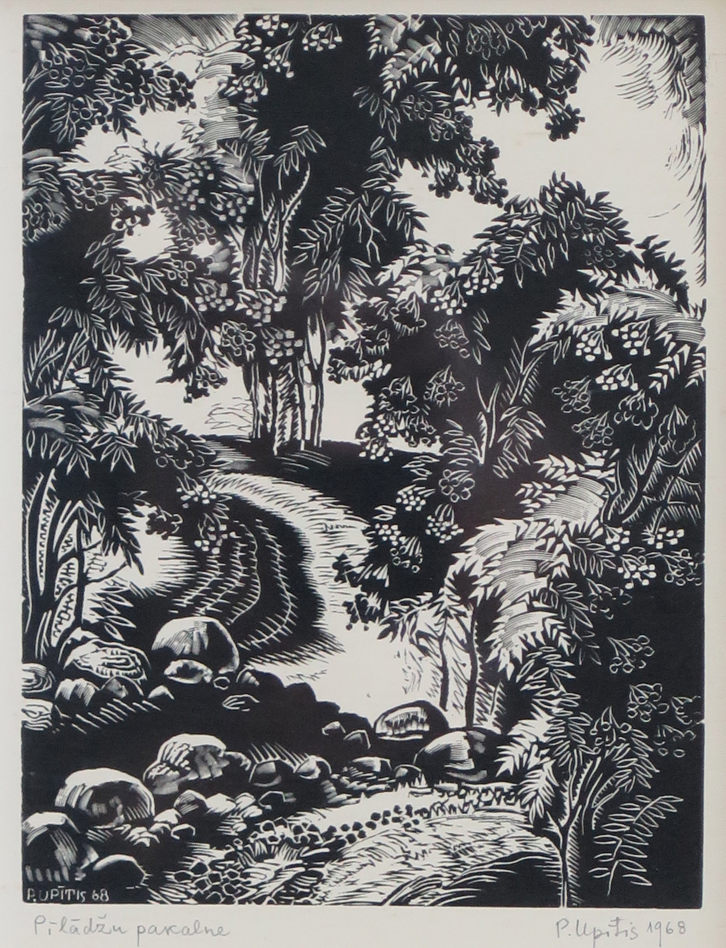 Peteris Upitis | Pīlādžu pakalne 1969 (1969) | MutualArt