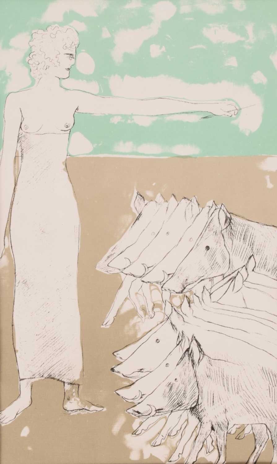 Elisabeth Frink | Circe struck them with her wand and penned them in ...