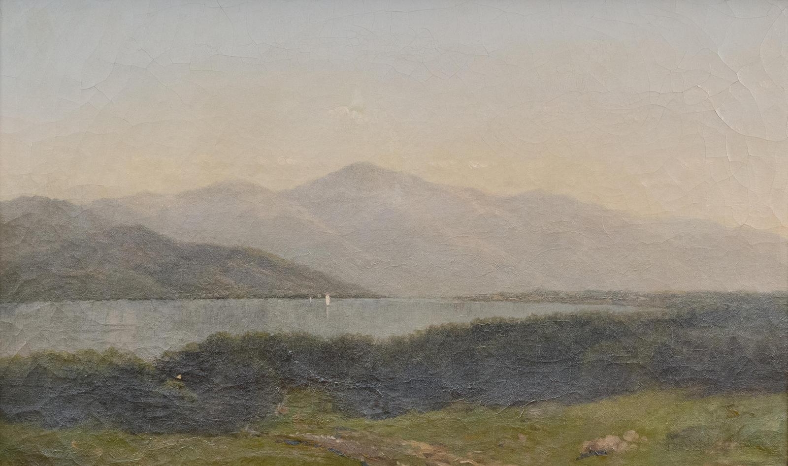 John Bunyan Bristol | George landscape with mountains and sailboats ...