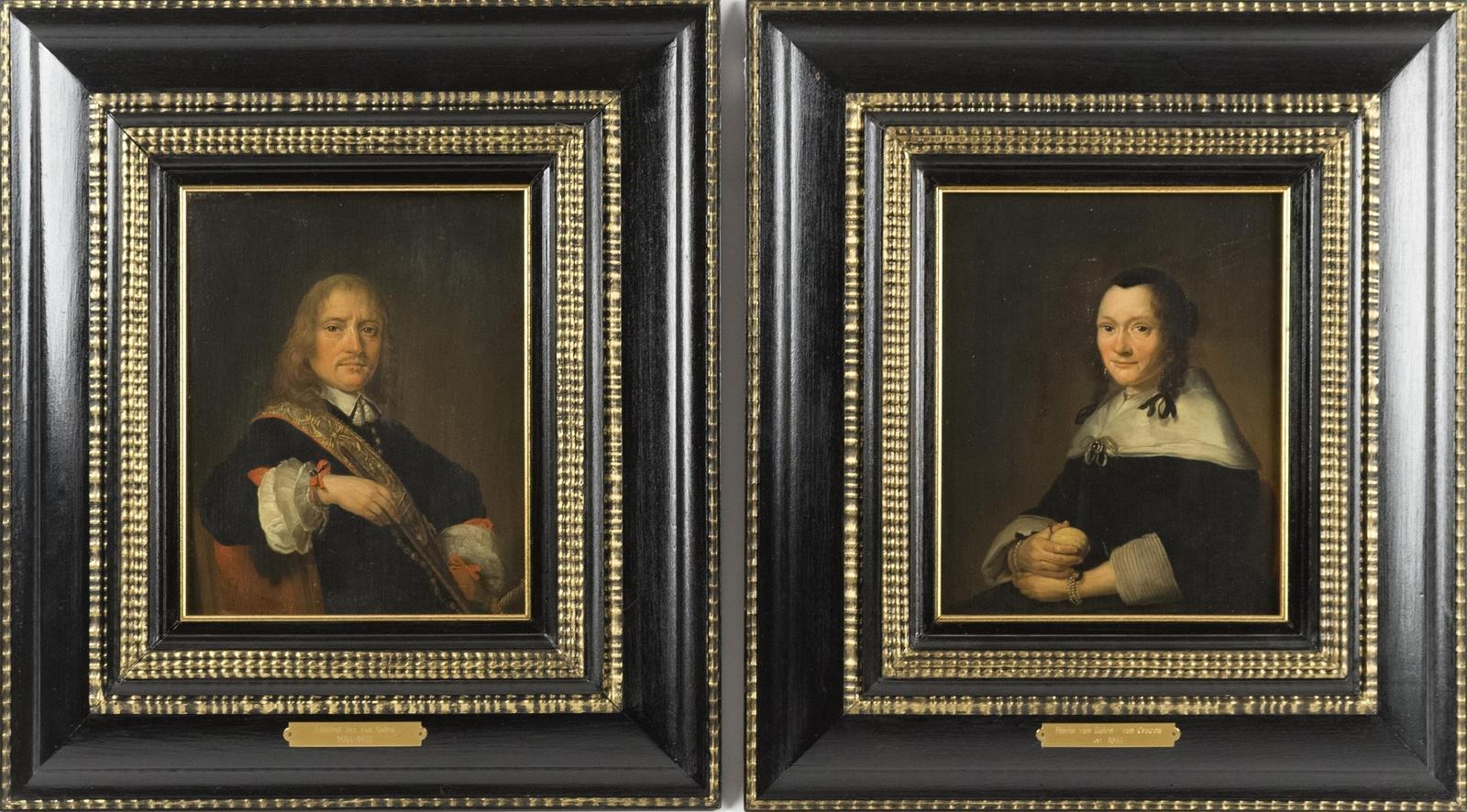 Dutch School, 17th Century | Portraits of Admiral Jan Galen and wife ...