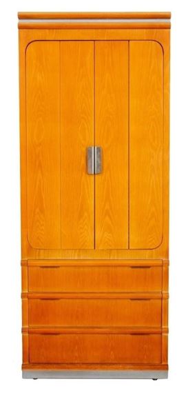 Jay Spectre | Jay Spectre for Century Oak & Chrome Media Cabinet ...