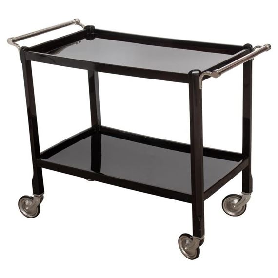 Gilbert Rohde | American Streamline Moderne Rolling Bar Cart | MutualArt