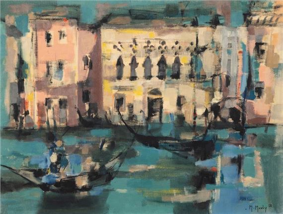 Marcel Mouly | Canal in Venice (1958) | MutualArt
