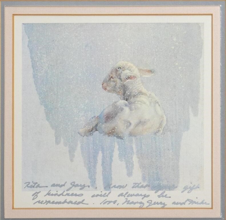 Nancy Noel | Nancy Noel Lamb Offset Chromolithograph | MutualArt