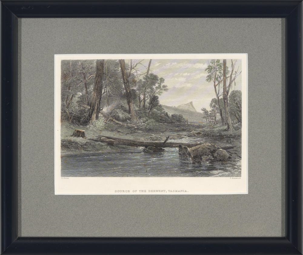 John Skinner Prout | Source of the Derwent River and Maria Island (1874 ...