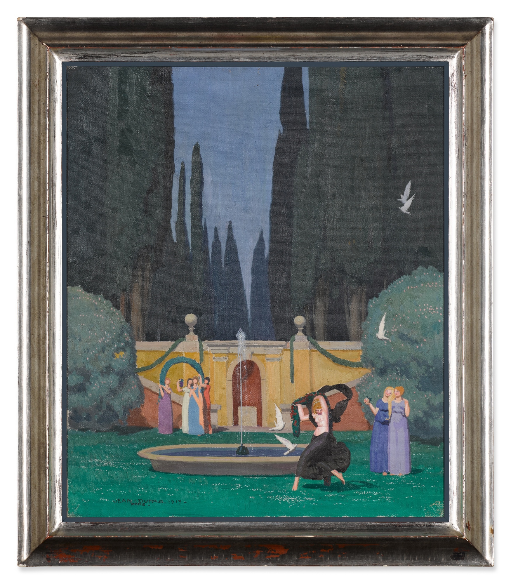 Jean-Théodore Dupas | Garden Party with Dancers (1919) | MutualArt