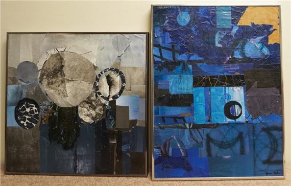 Jane Kahn | Two Mixed Media Collages (20th Century) | MutualArt