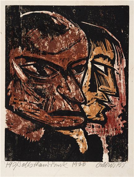 Hans Orlowski | Zwei Köpfe (1920) | MutualArt