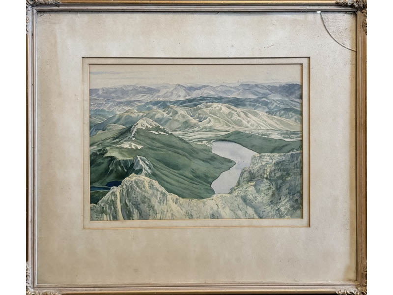 Alfred Herbert Cook | Lake Judd from Mt Anne (Circa 1950) | MutualArt