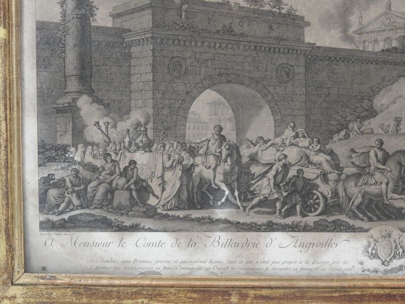 Augustin Pajou | The sacking of Rome by the Gauls under Brennus | MutualArt