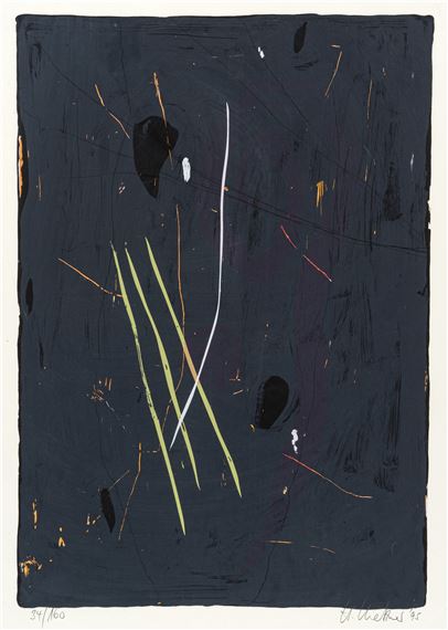 Helmut Metzner | Komposition auf Schwarz (1995) | MutualArt