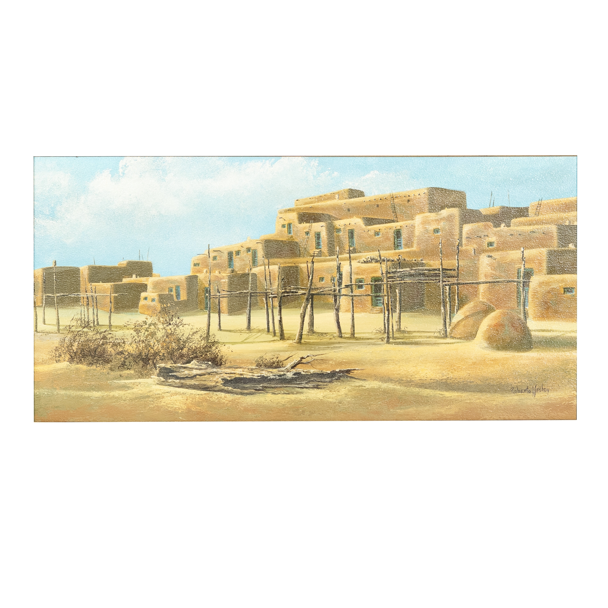 Roberta Wesley | 'Taos Pueblos', 1960s-70s (1960s - 1970s) | MutualArt
