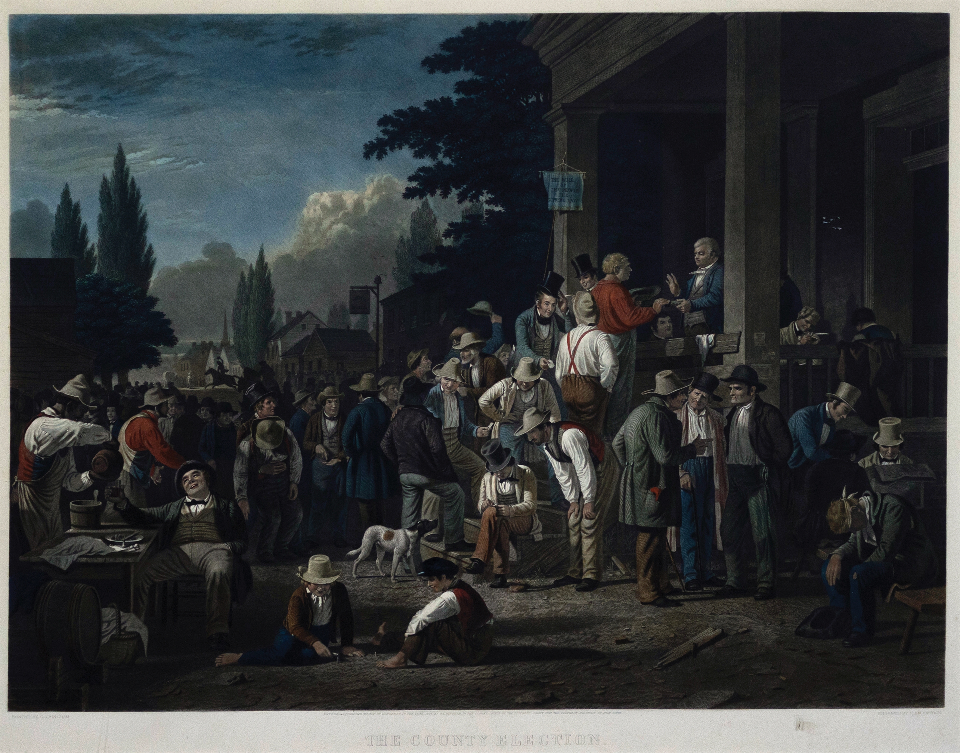 George Caleb Bingham | The County Election (1854) | MutualArt