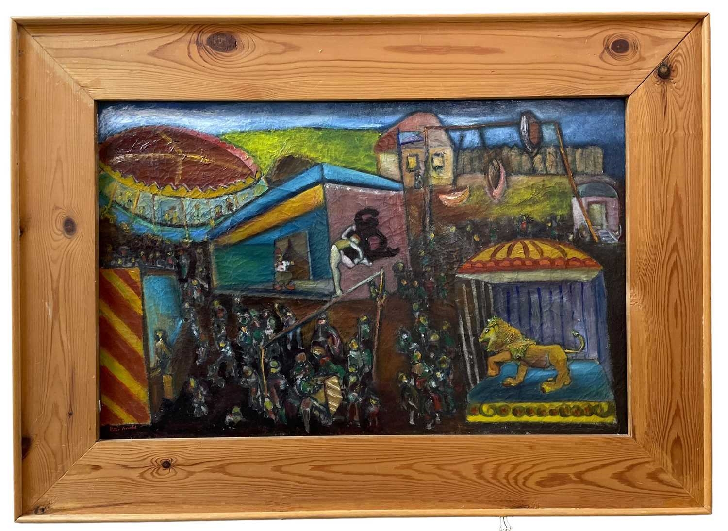 Peter Arnold | an acrobat balancing on a ball | MutualArt