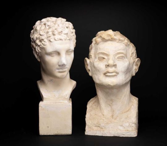Peter Arnold | ‡ PETER ARNOLD two plaster busts | MutualArt