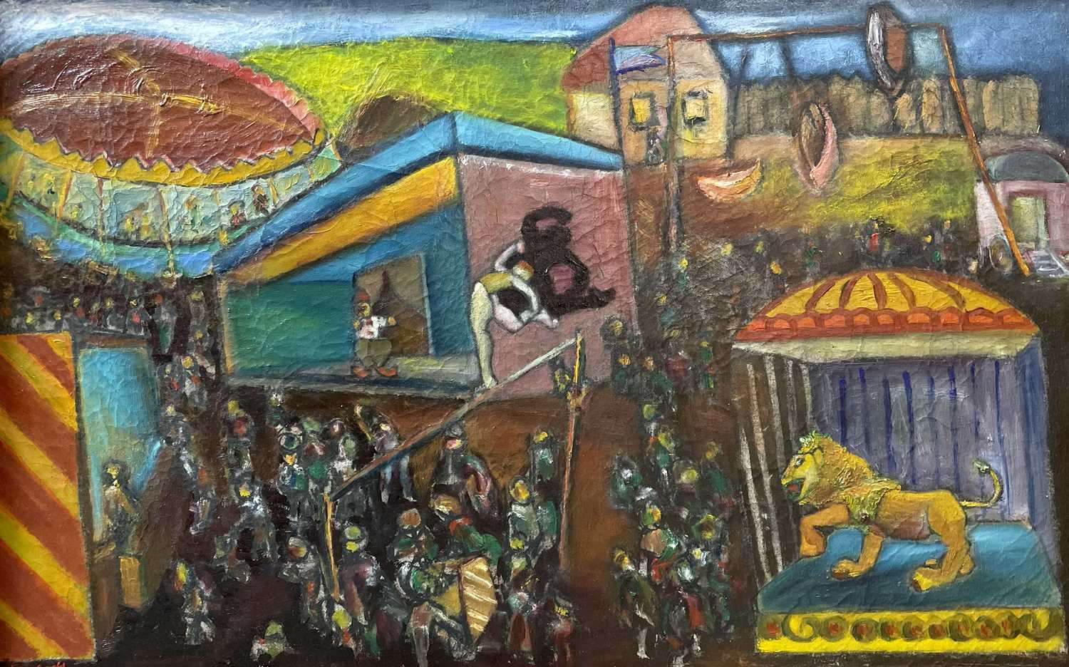 Peter Arnold | an acrobat balancing on a ball | MutualArt