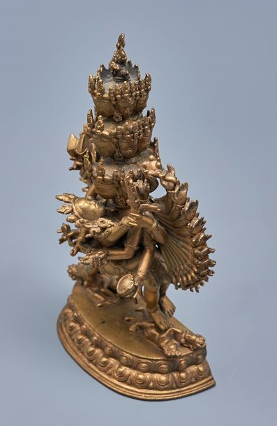 Sino-Tibetan School, 20th Century | Statue of Hevajra in bronze ...