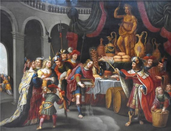 Peeter Sion | Solomon showing his riches to David | MutualArt