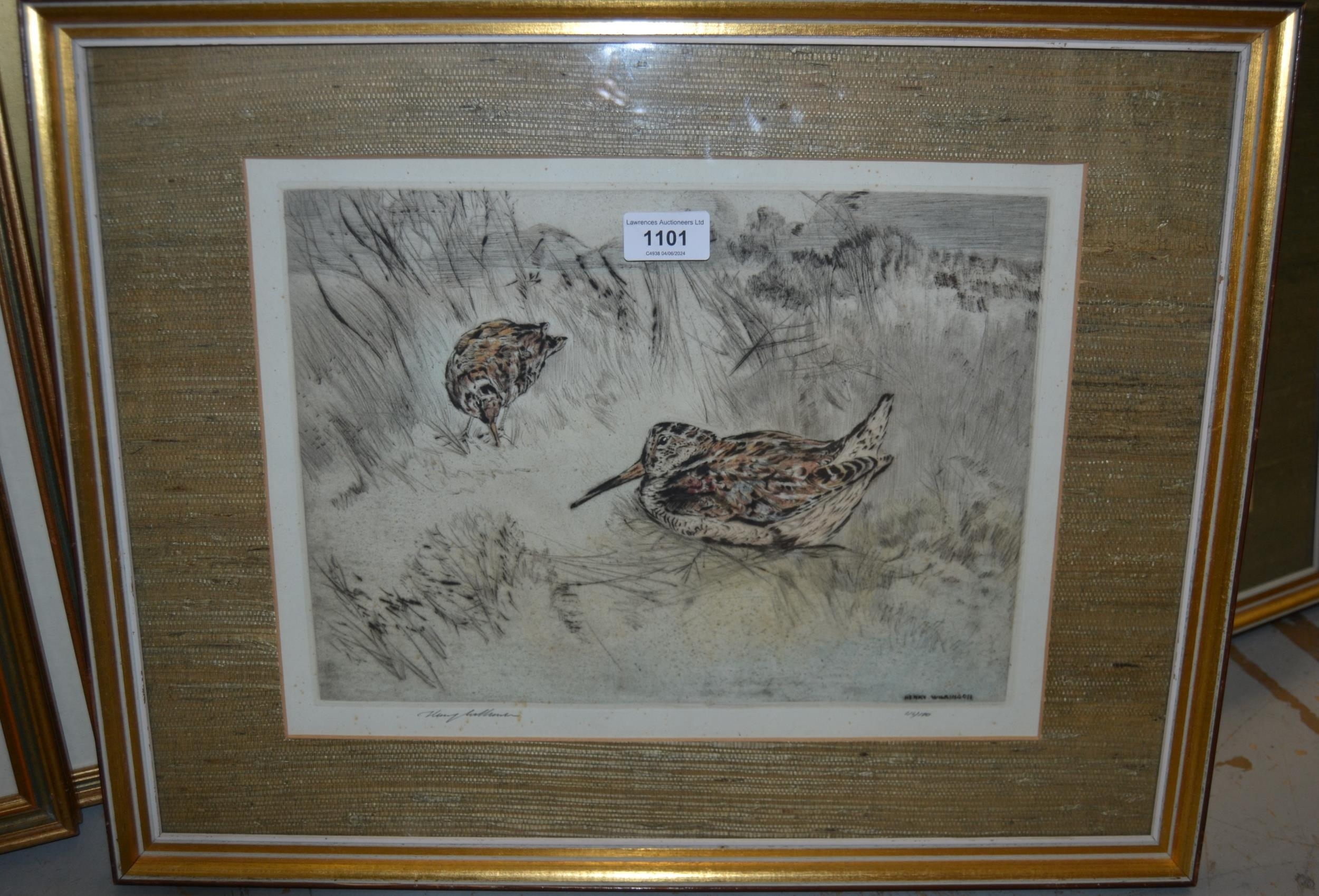 Henry Wilkinson | pair of Limited Edition coloured etchings | MutualArt