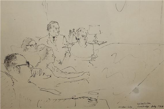 John Ward | figures in an interior (1968) | MutualArt