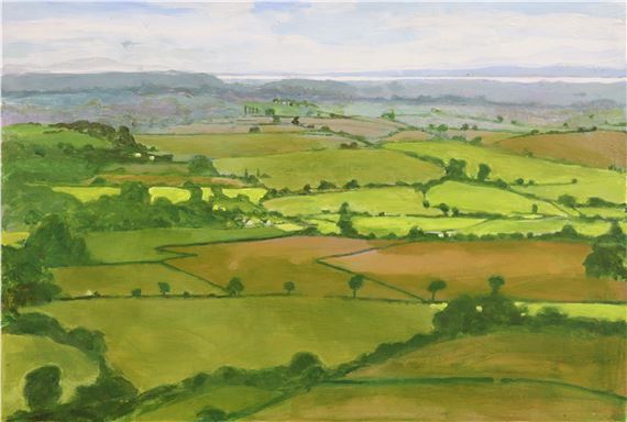 Liz Carson | . “The Severn from Coaley Peak (2023) | MutualArt