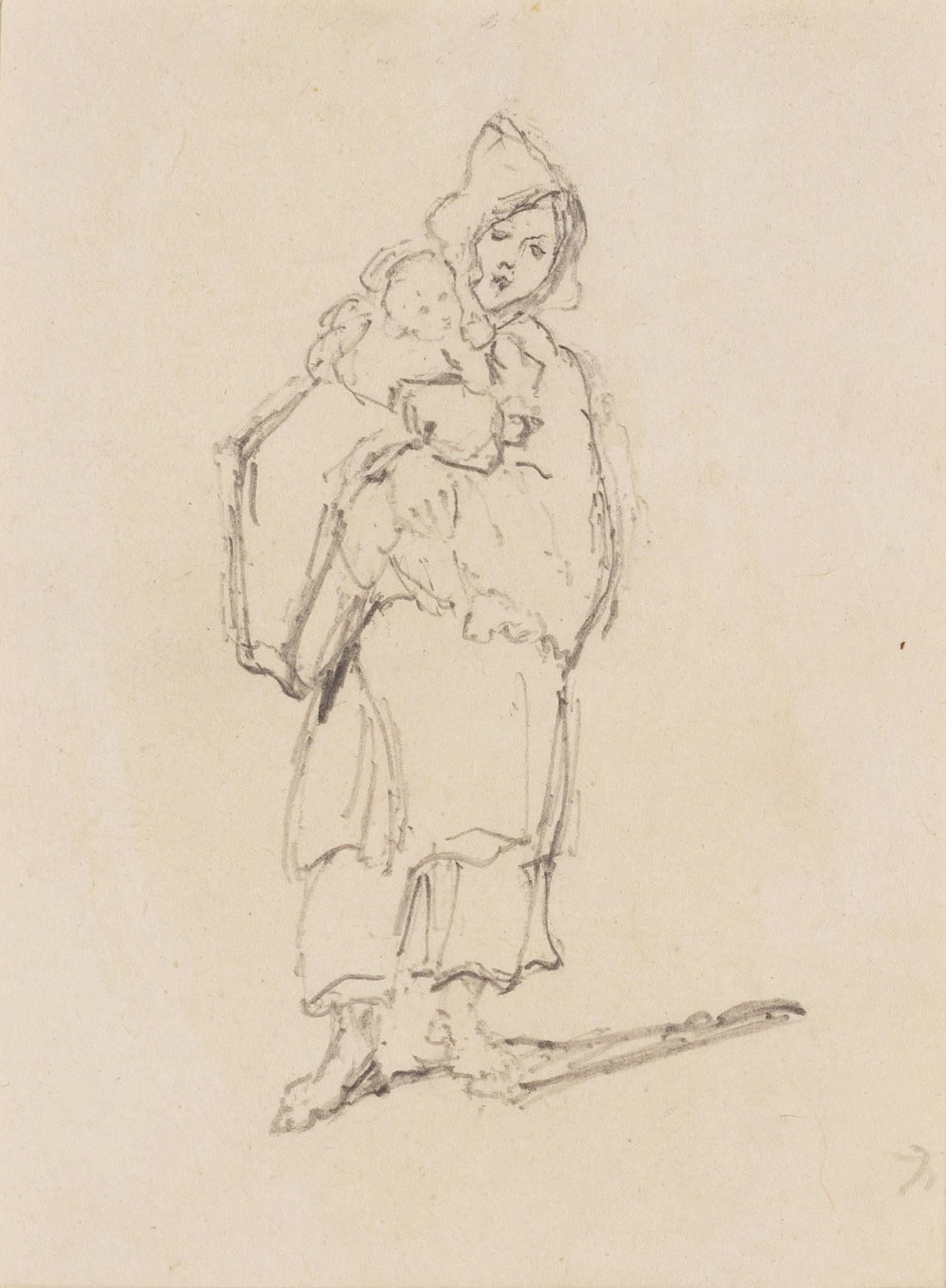 George Chinnery | Study of a seated Tanka woman; and Study of a Tanka ...