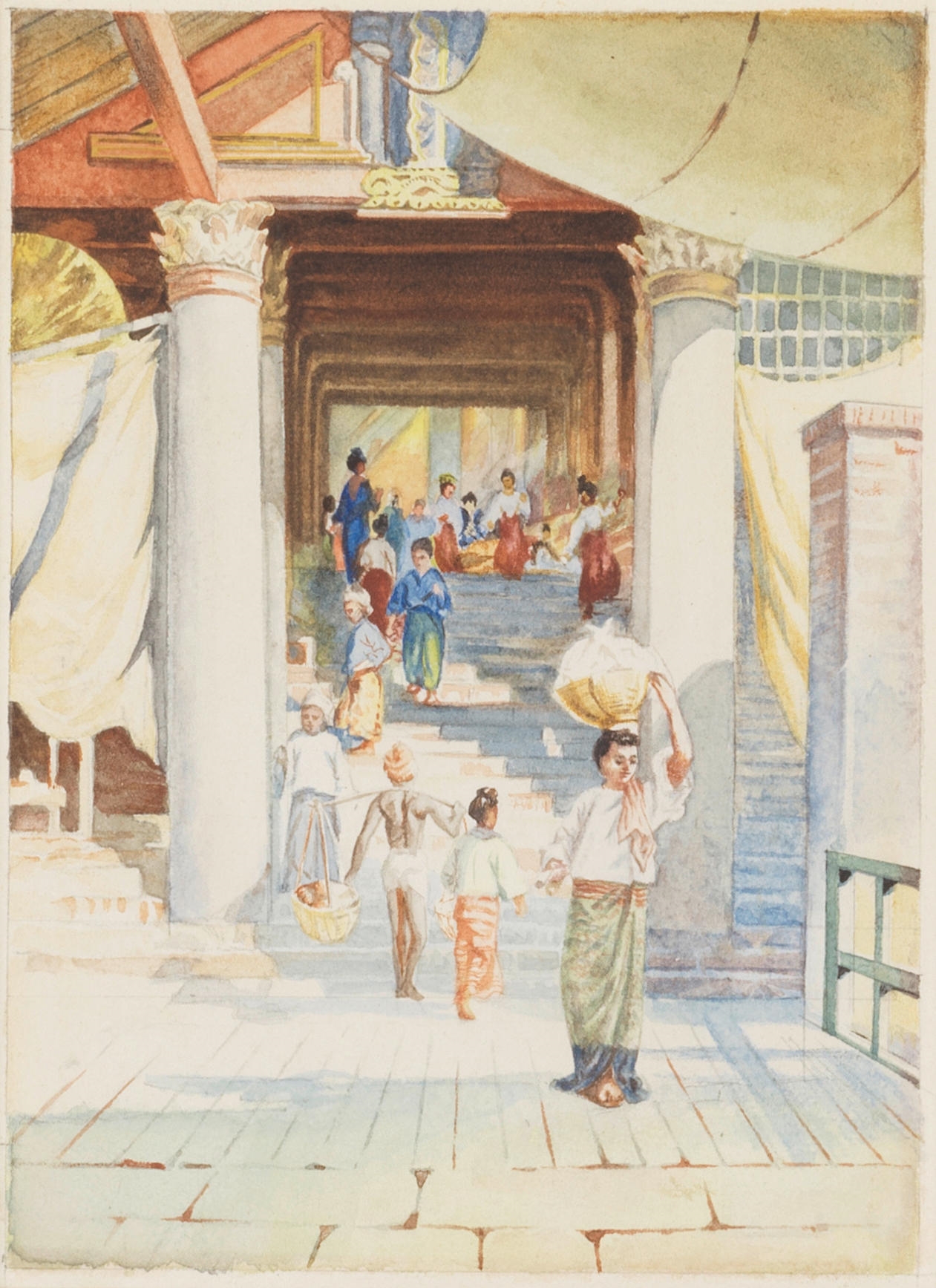 Robert George Talbot Kelly | Shrine on the platform of Shwe Dagon ...