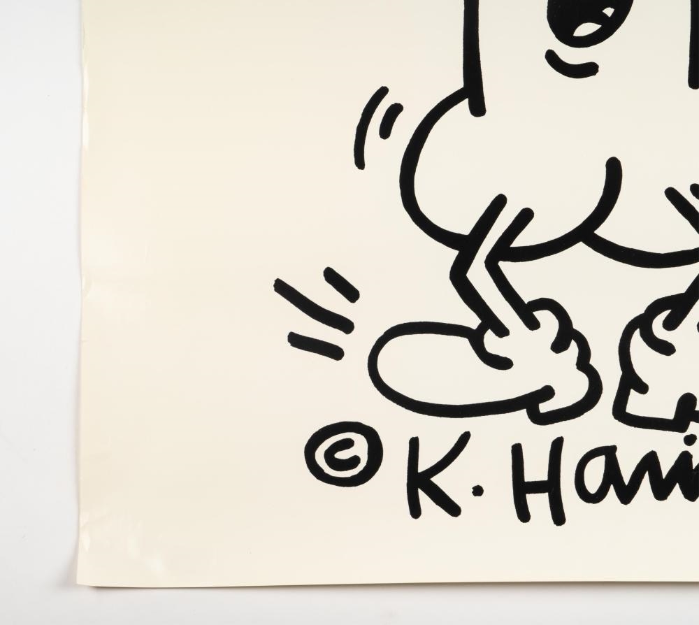 Keith Haring | A Keith Haring-Signed Safe Sex! Poster (1987) | MutualArt