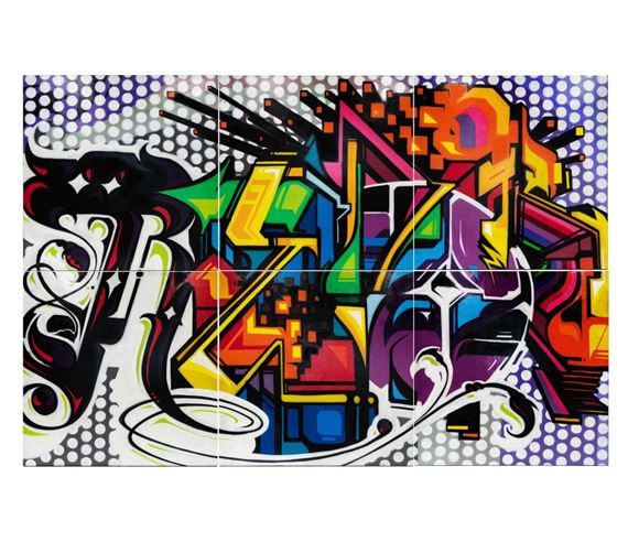 Jason Revok | Jason Revok (B. 1977): Untitled (Graffiti Mural | MutualArt