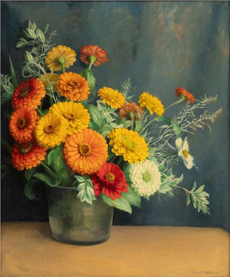 Gladys Mcadams | Zinnias (1943) | MutualArt